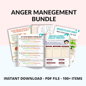 Anger Management Bundle for Teens and Adults. A Look Inside Your Brain ...