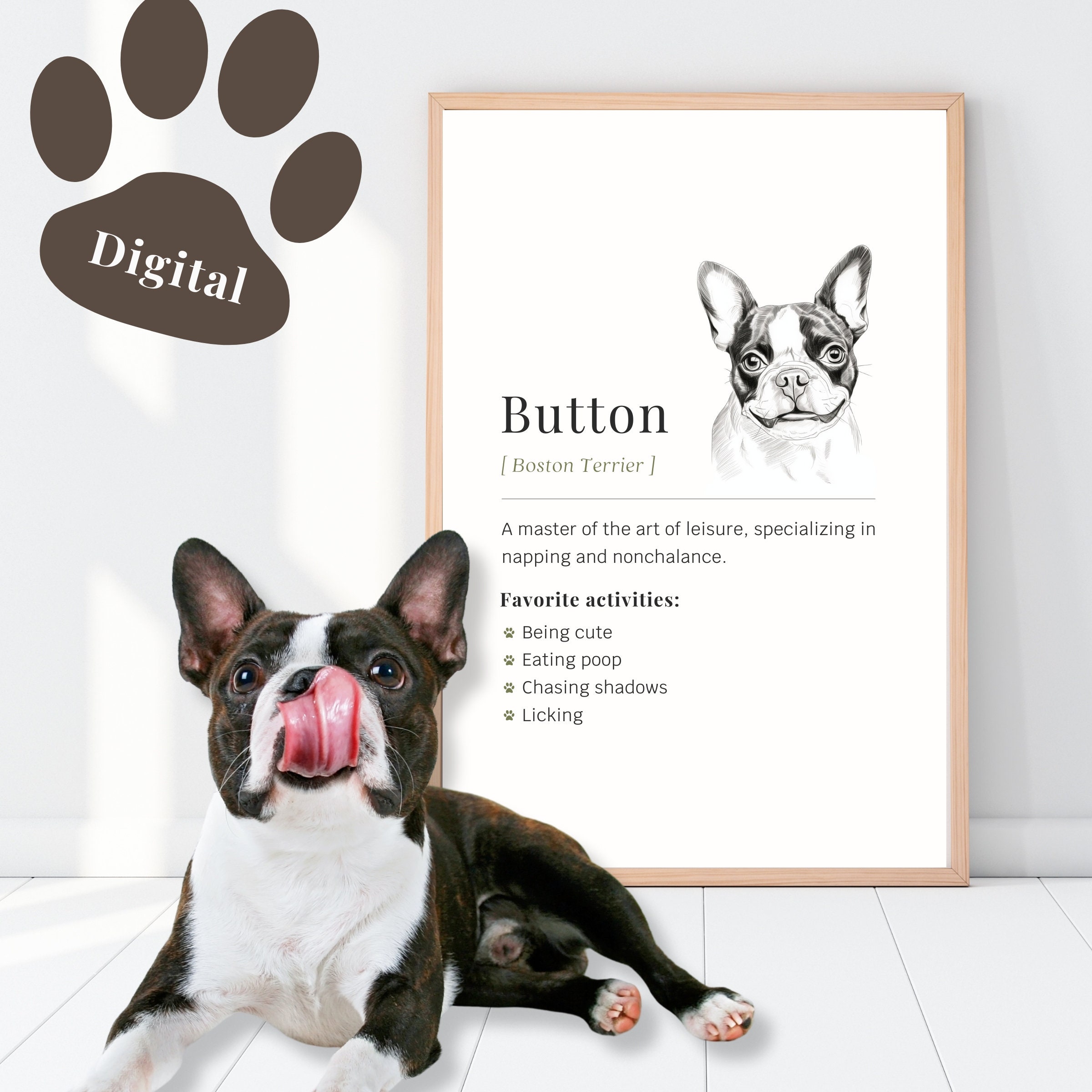 Custom Dog Definition Design, Personalized Dog Definition Poster ...