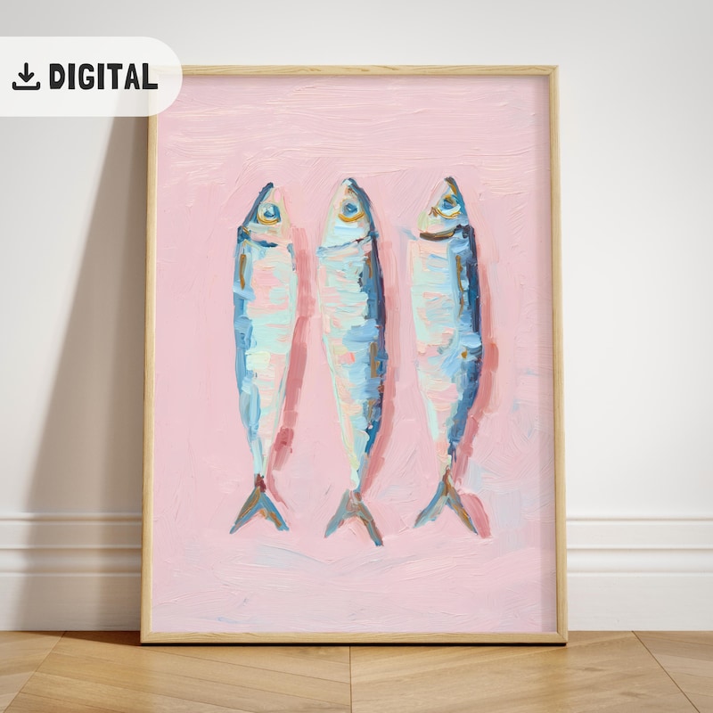 Vintage Pinky Print Art - Etsy