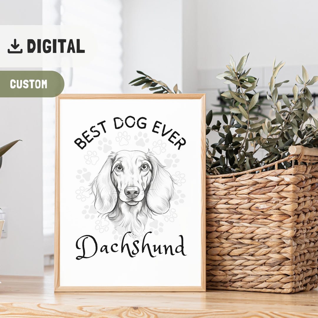 Custom Dog Breeds Art, Personalized Dog Wall Art, Custom Dog Portraits ...