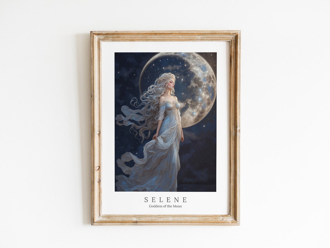 Selene Digital Art - Goddess of the Moon, Moon Goddess, Ancient Greek ...