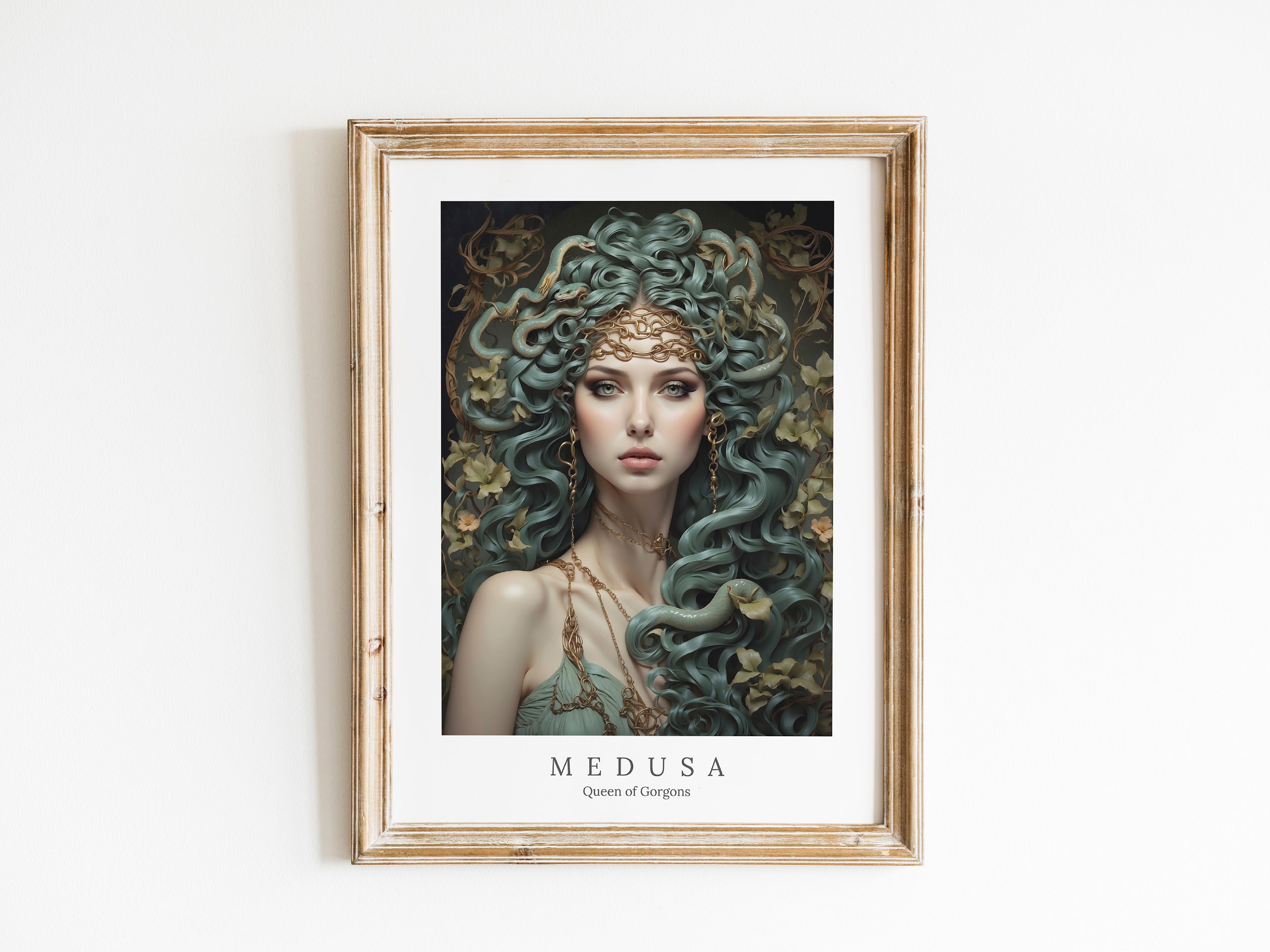 Medusa Art Print – Gorgon Queen, Greek Mythology (digital Download) - Etsy