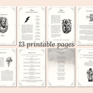Zeus - Grimoire Pages, Greek God, Olympian God, God of Sky and Thunder ...