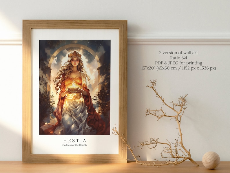 Hestia Digital Art - Goddess of the Hearth, Goddess of Home, Virgin ...