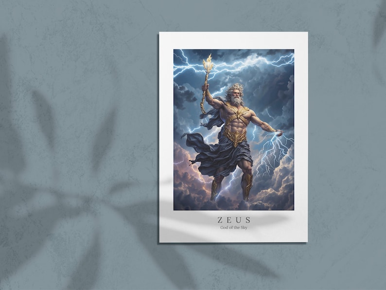 Zeus Digital Art - God of the Sky, God of Thunder, God of Order, Zeus ...