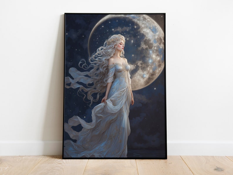 Selene Digital Art - Goddess of the Moon, Moon Goddess, Ancient Greek ...