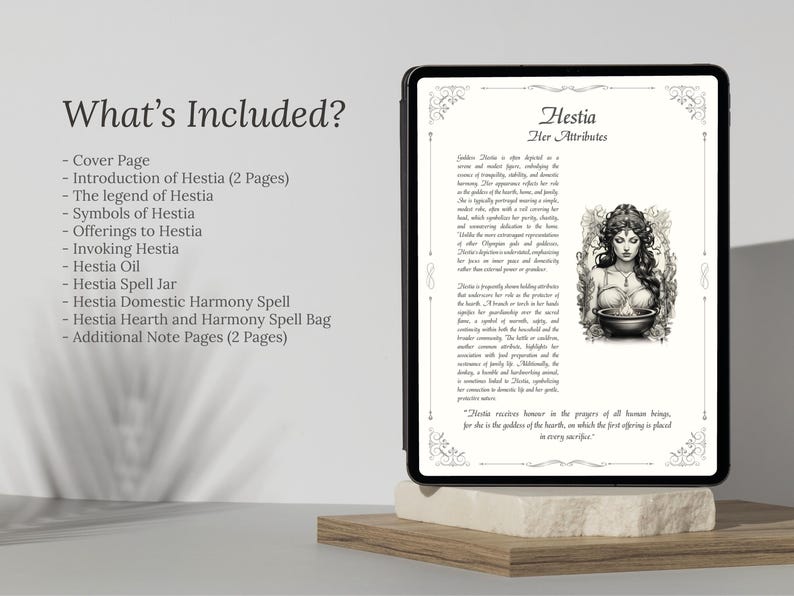 Hestia Grimoire Pages - Hearth Goddess Book of Shadows (digital ...