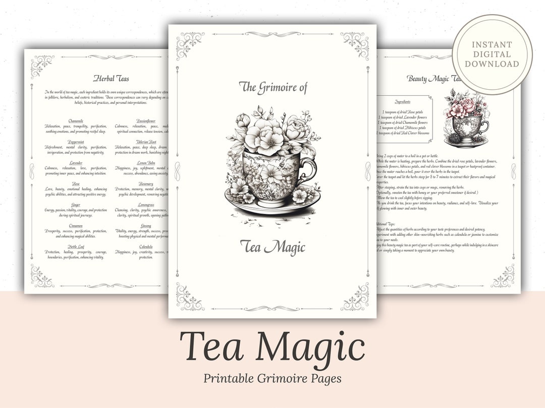 Tea Magic - Witch's Brew, Magical Tea, Tea Spell, Witch Tea, Book of ...