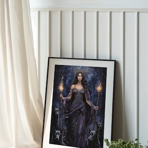 Hecate Digital Art - Goddess of Witchcraft, Magic, Crossroad, Night ...