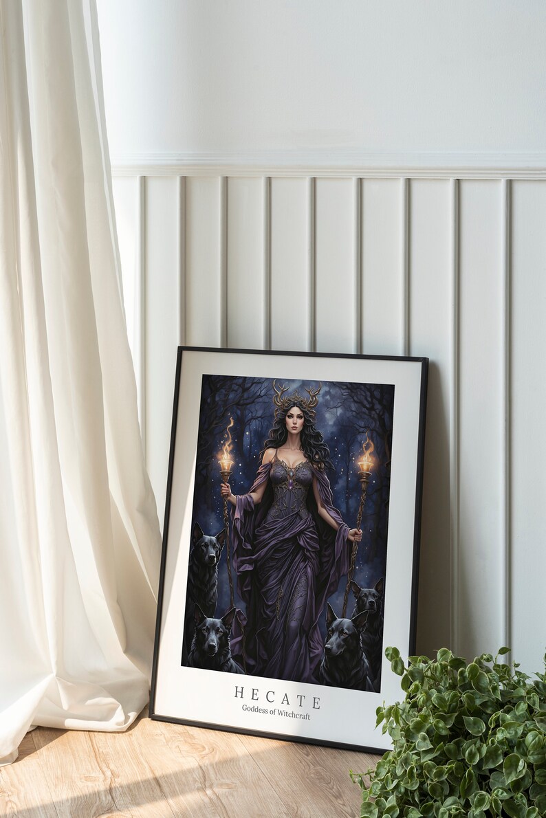 Hecate Digital Art - Goddess of Witchcraft, Magic, Crossroad, Night ...
