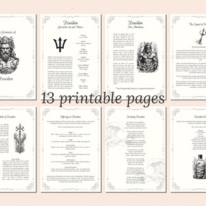 Poseidon - Grimoire Pages, Greek God, Olympian God, God of the Sea and ...