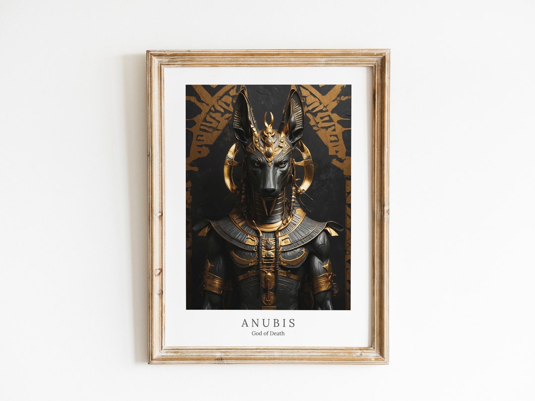 Anubis Digital Art - God of Death, Egyptian God Art, Egyptian Mythology ...