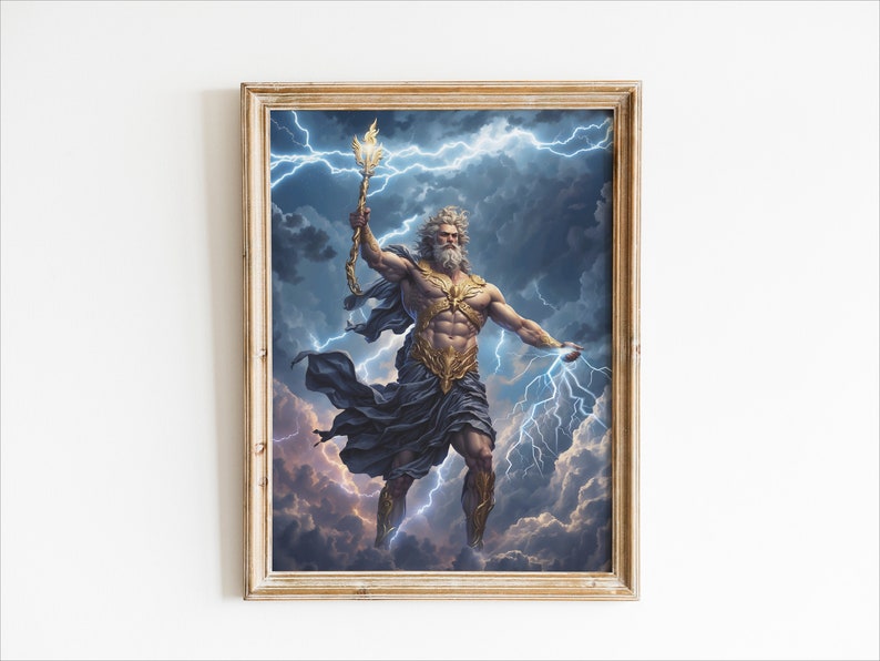 Zeus Digital Art - God of the Sky, God of Thunder, God of Order, Zeus ...