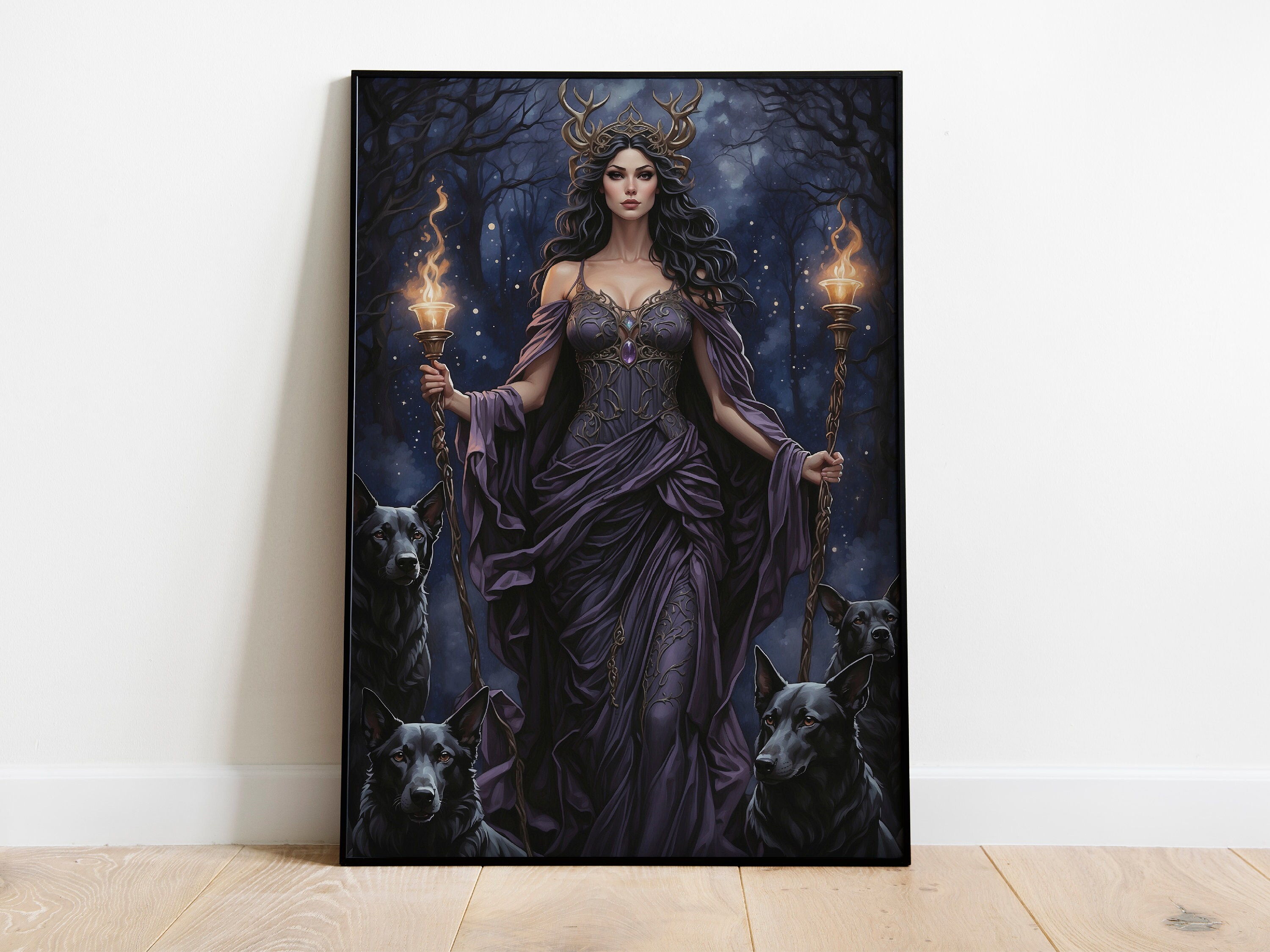 Hecate Goddess Art Print – Witchcraft Altar Decor (digital Download) - Etsy
