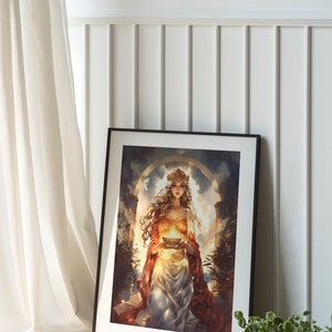 Hestia Digital Art - Goddess of the Hearth, Goddess of Home, Virgin ...