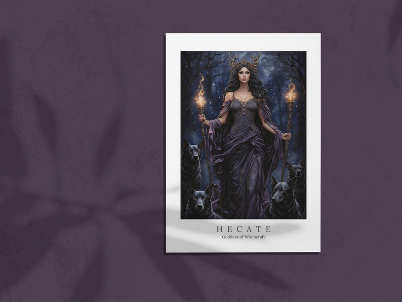 Hecate Digital Art - Goddess of Witchcraft, Magic, Crossroad, Night ...
