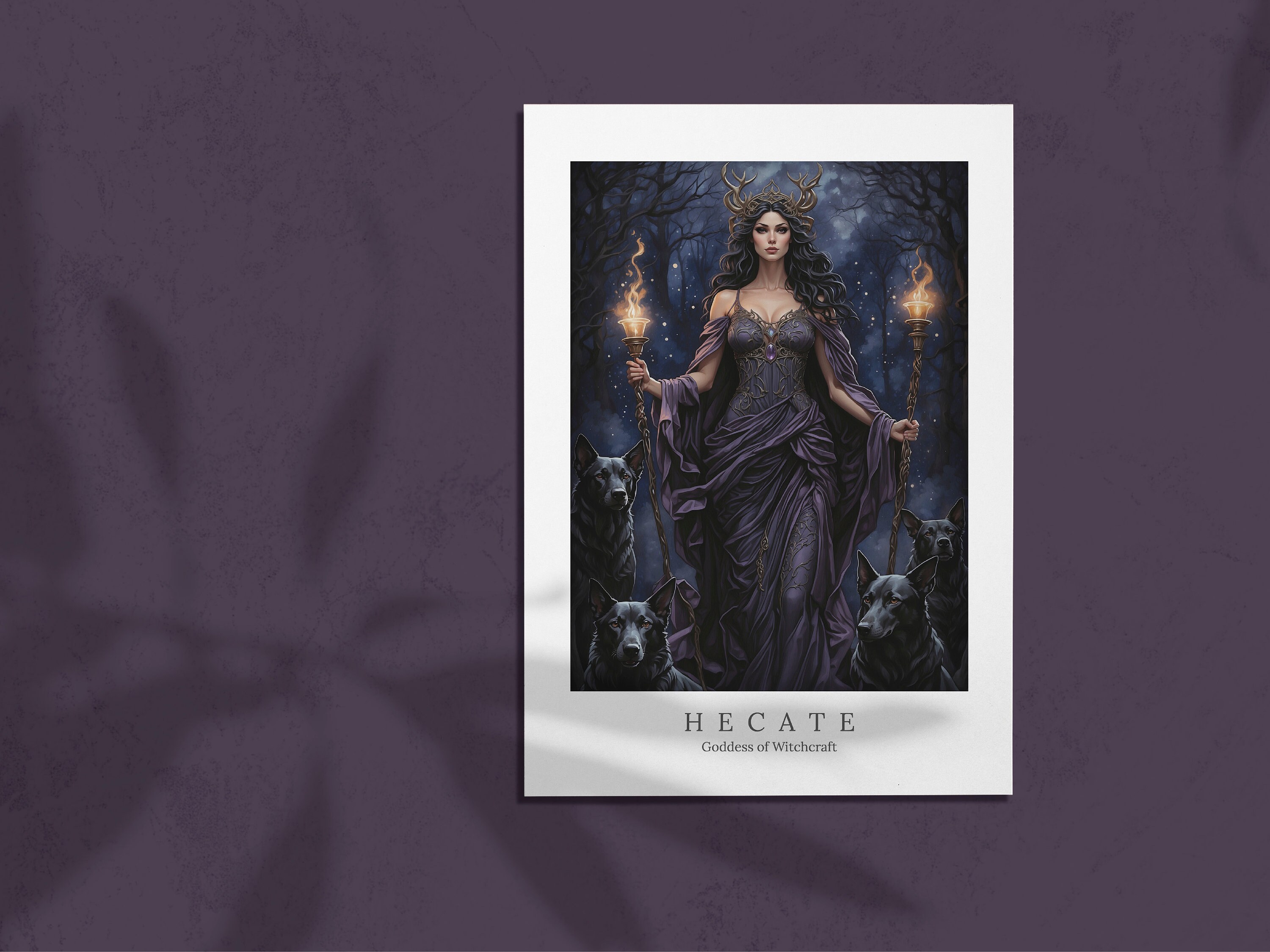 Hecate Digital Art Goddess of Witchcraft, Magic, Crossroad, Night ...