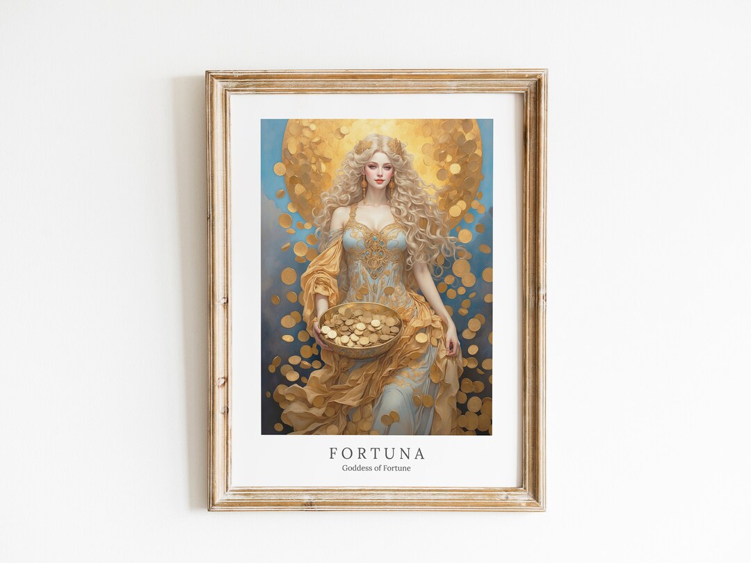 Fortuna Digital Art - Goddess of Fortune, Wealth and Luck, Roman ...