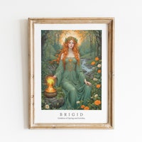 Brigid, Celtic Goddess of Wisdom and Poetry Art Digital Download Print ...