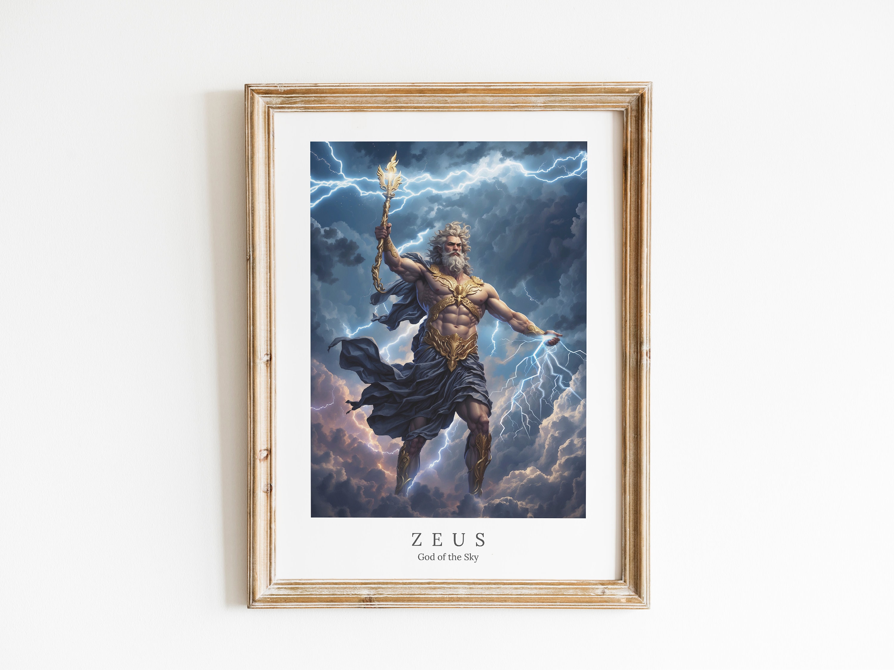 Zeus Digital Art - God of the Sky, God of Thunder, God of Order, Zeus ...