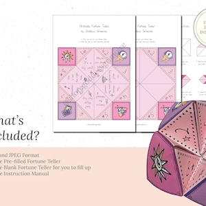Printable Fortune Teller Cootie Catcher – Halloween Game (digital ...