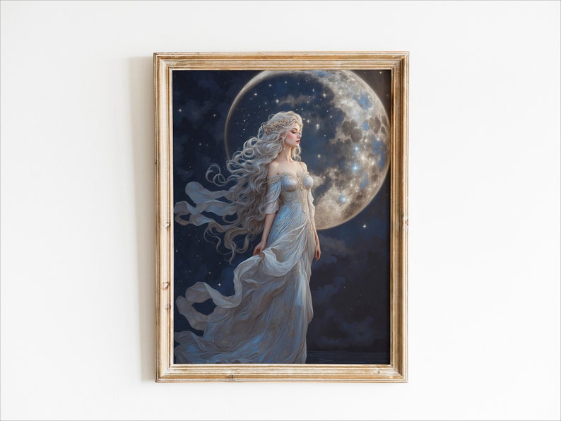 Selene Digital Art - Goddess of the Moon, Moon Goddess, Ancient Greek ...