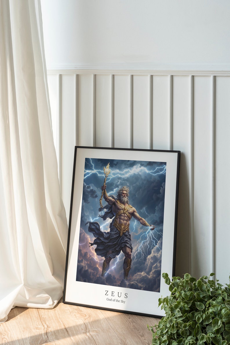 Zeus Digital Art - God of the Sky, God of Thunder, God of Order, Zeus ...
