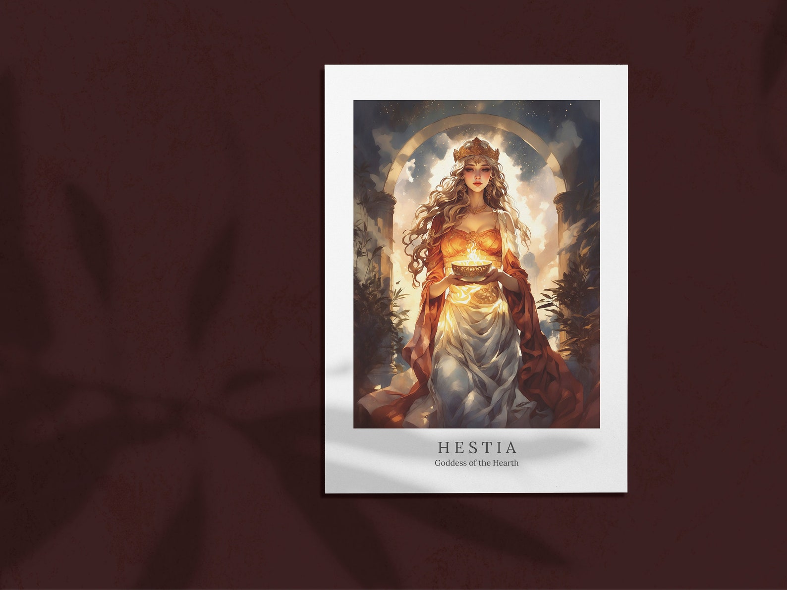 Hestia Digital Art - Goddess of the Hearth, Goddess of Home, Virgin ...