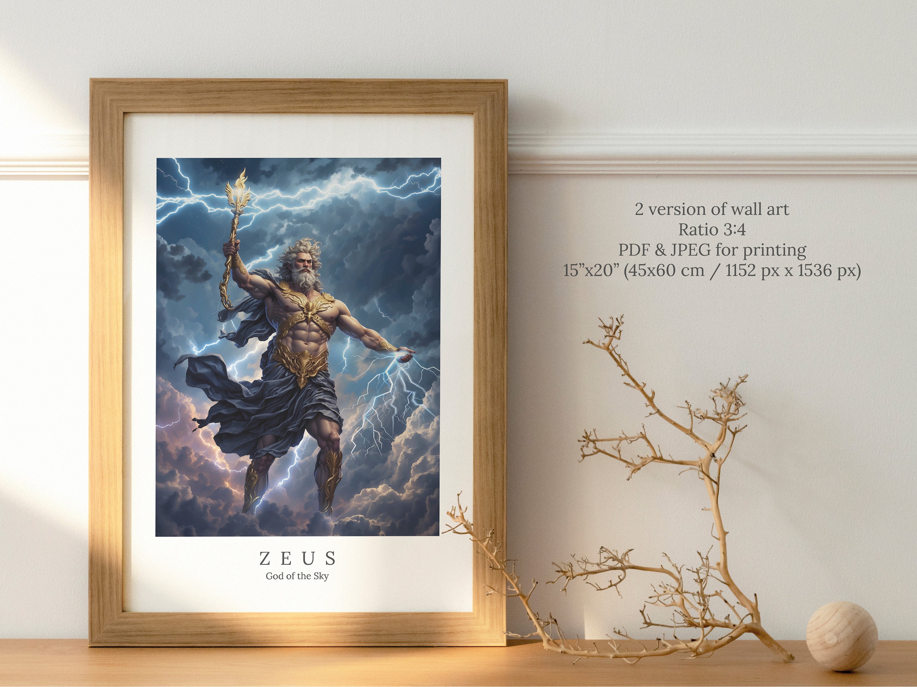 Zeus Digital Art - God of the Sky, God of Thunder, God of Order, Zeus ...
