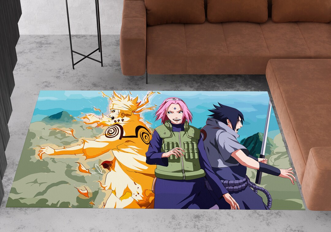 Colorful Anime Rug, Anime Characters Rug, Anime Rug, Anime Carpet ...