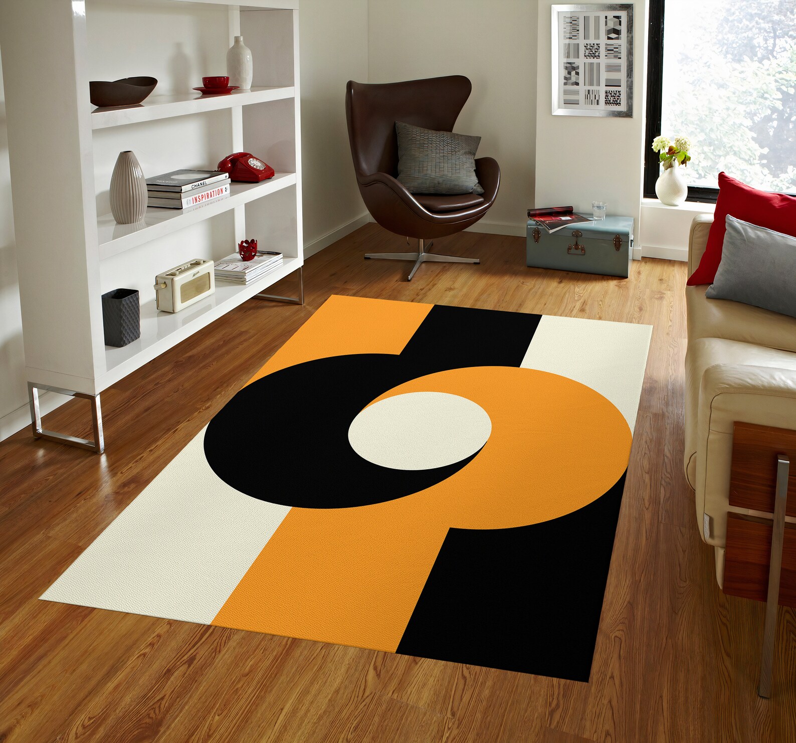 Abstract Rug, Decorative Rug, Aesthetic Rug, Minimalist Rug, Minimal ...