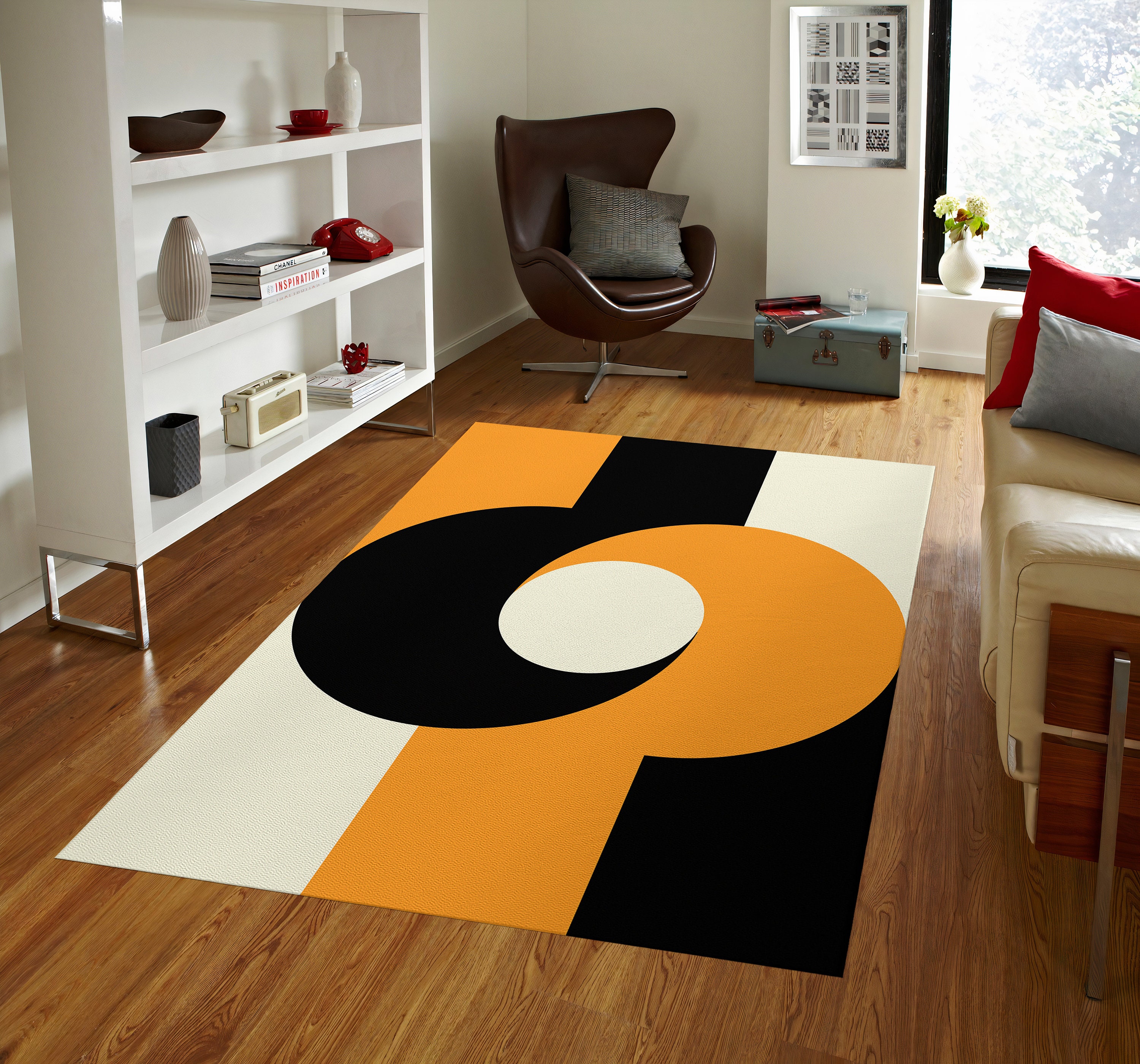 Abstract Rug, Decorative Rug, Aesthetic Rug, Minimalist Rug, Minimal ...