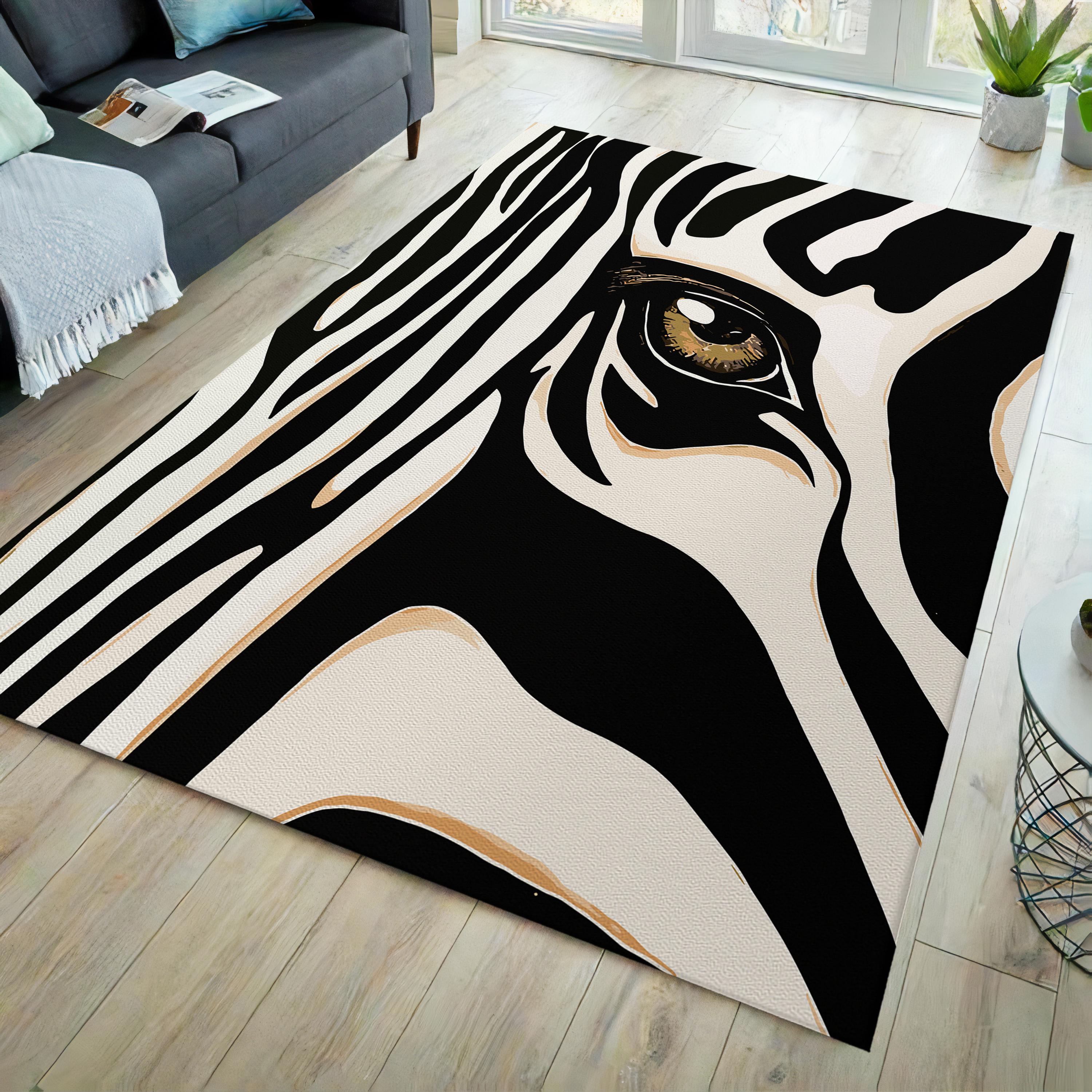 Safari Rug, Wild Animal Rug, Animal Rug, Zebra Rug, Decorative Rug ...