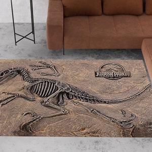 Dinosaur Rug, Fossil Rug, Hypebeast Rug, Fun Area Rug, Dinosaur Fossil ...