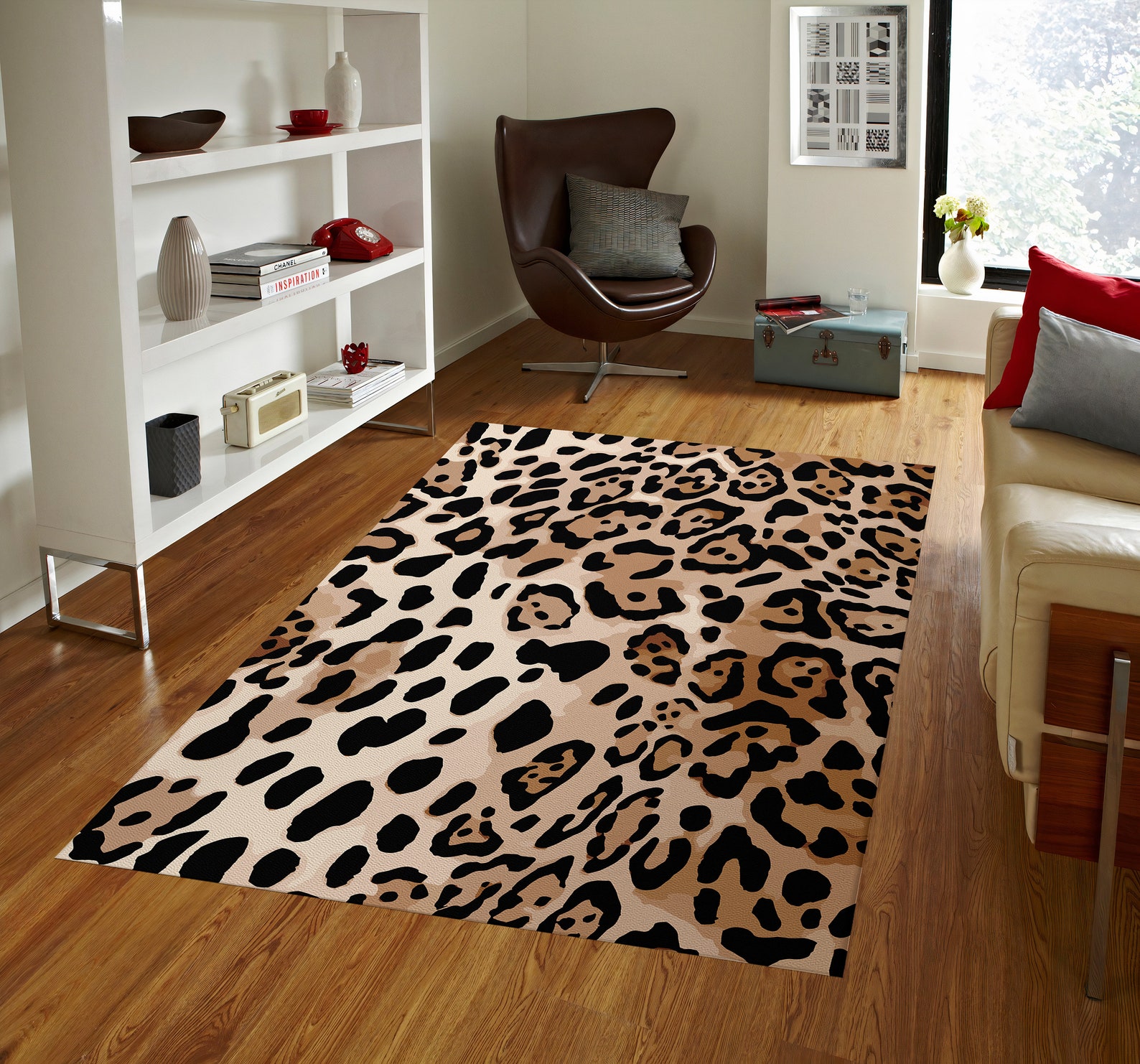 Leopard Pattern Rug, Leopard Rug, Leopard Skin Pattern Rug, Home Decor ...