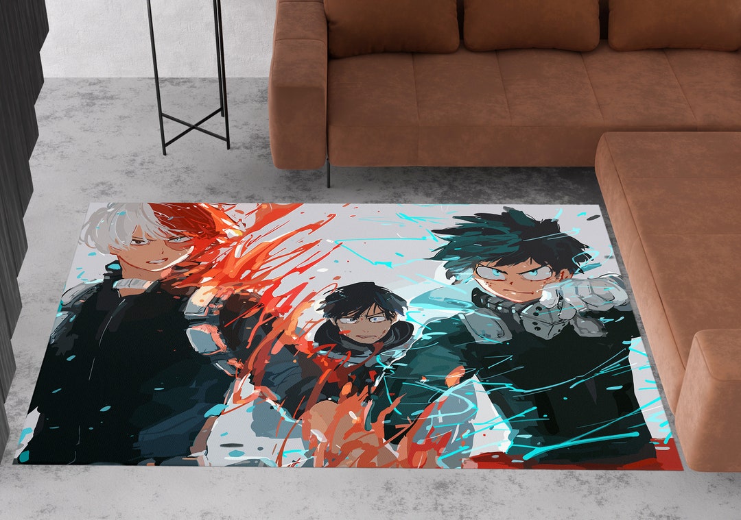 Anime Rug, Anime Area Rug, Japanese Anime Rug, Anime Characters Rug ...