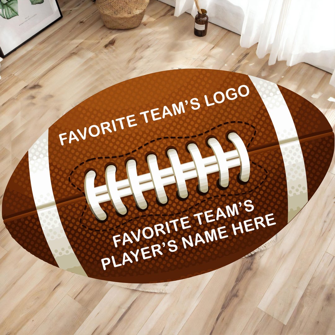 American Football Rug, Ball Rug, American Football Ball Rug, Sport Rug ...