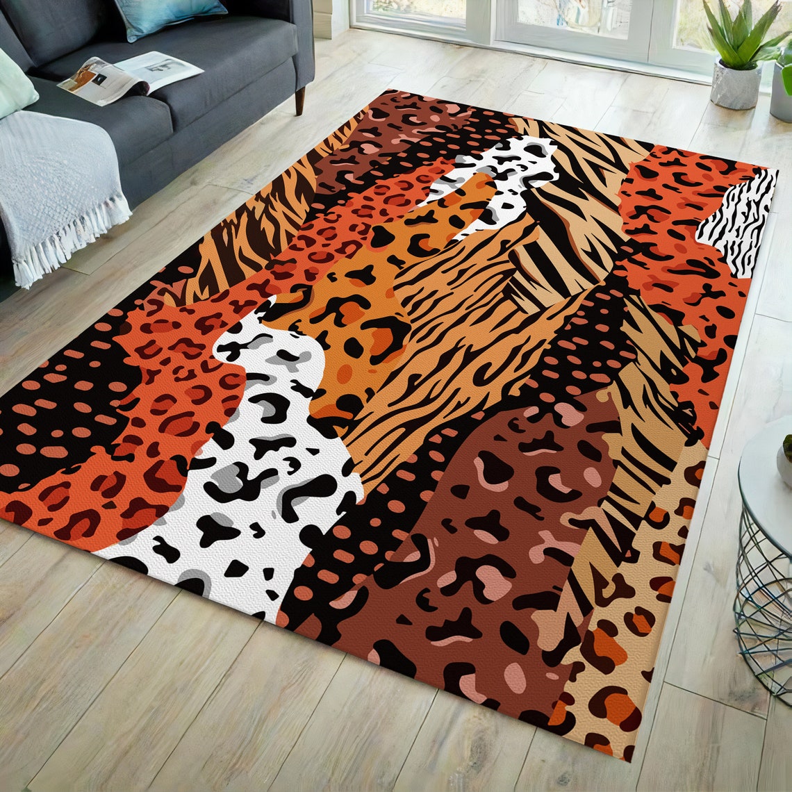 Animal Skin Pattern Rug, Leopard Skin Pattern Rug, Zebra Skin Pattern ...