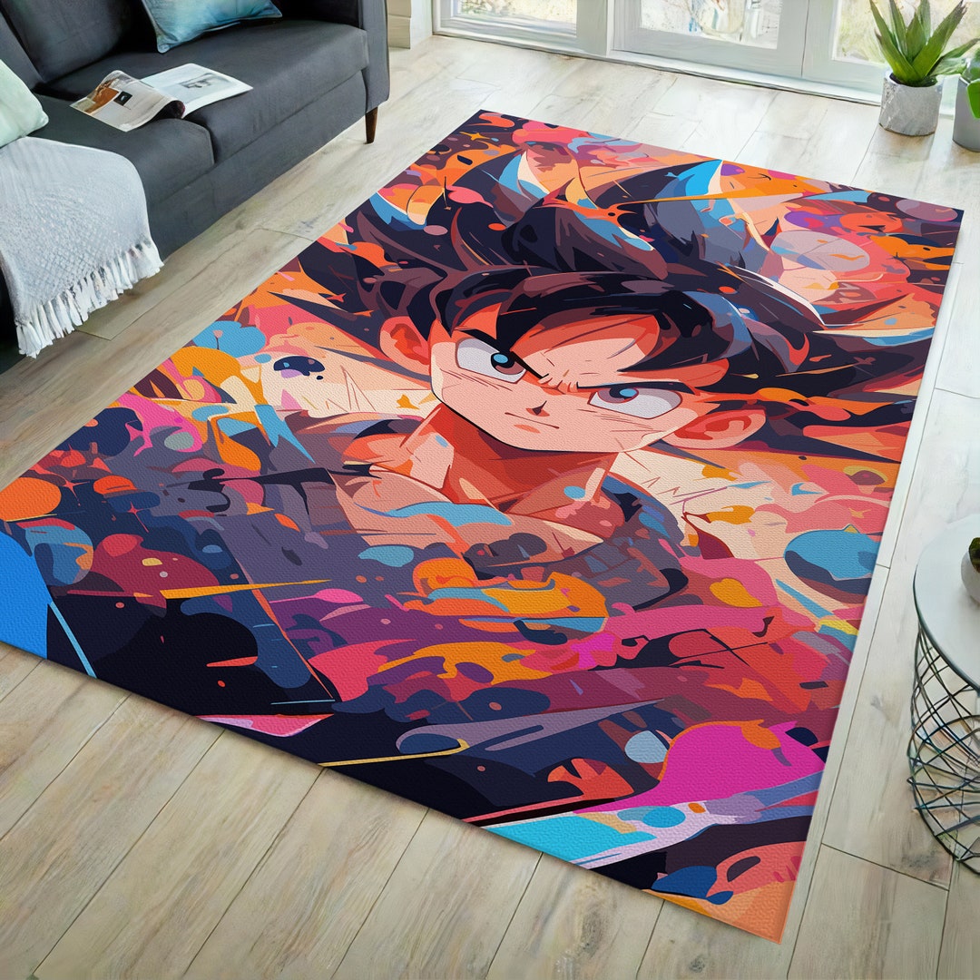 Colorful Anime Rug, Anime Area Rug, Manga Rug, Japanese Rug, Anime ...