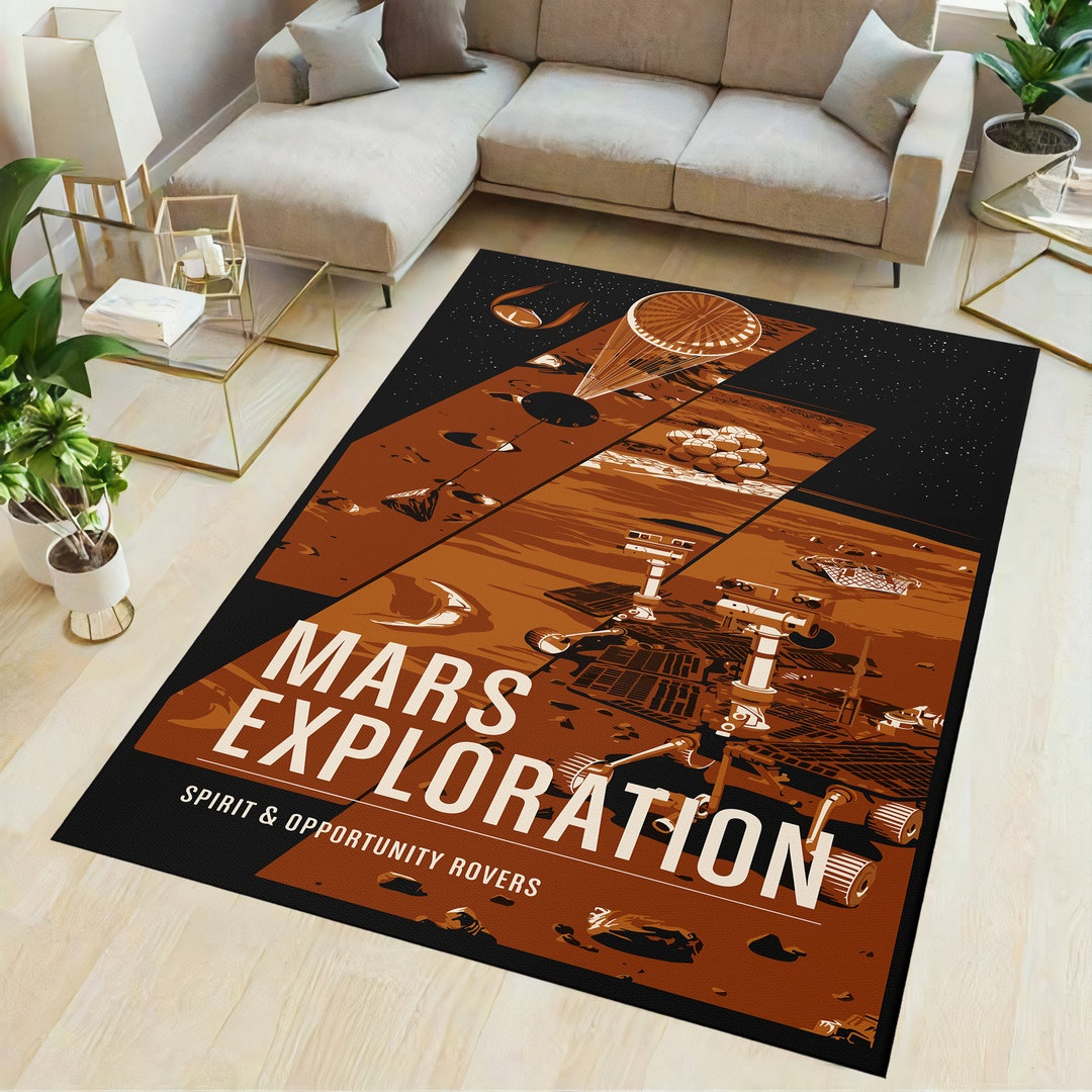 Mars Rug, Space Rug, Universe Rug, Planet Rug, Space Art Rug, Sky Rug ...