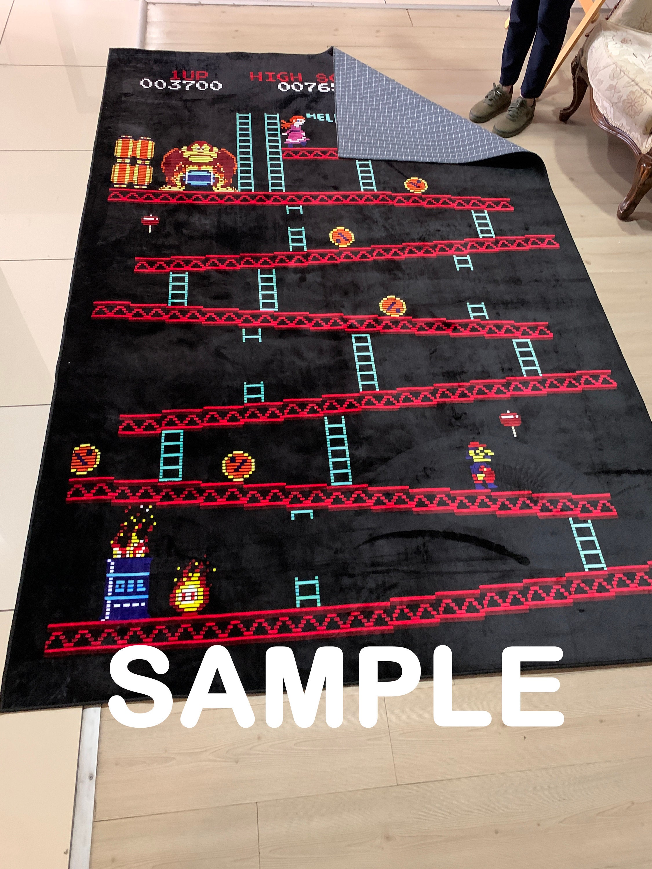 Game Room Rug, Gamer Rug, Arcade Rug, Retro Arcade Rug, Video Game Rug ...