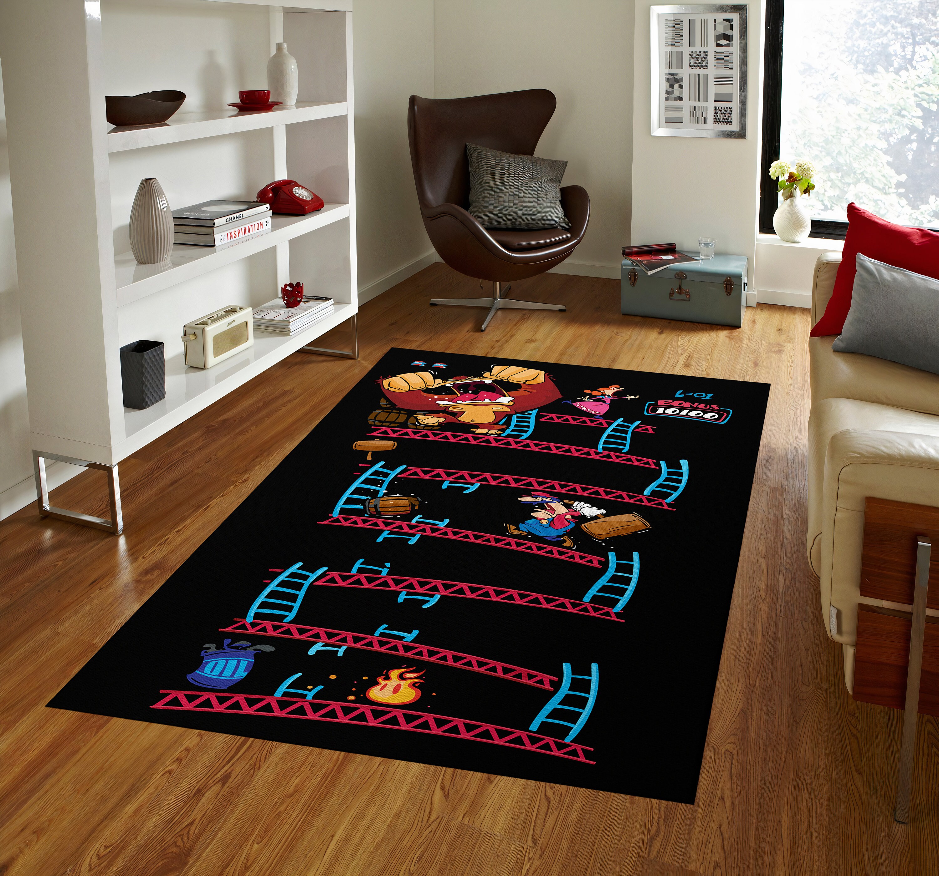 Game Room Rug, Gamer Rug, Arcade Rug, Retro Arcade Rug, Video Game Rug ...