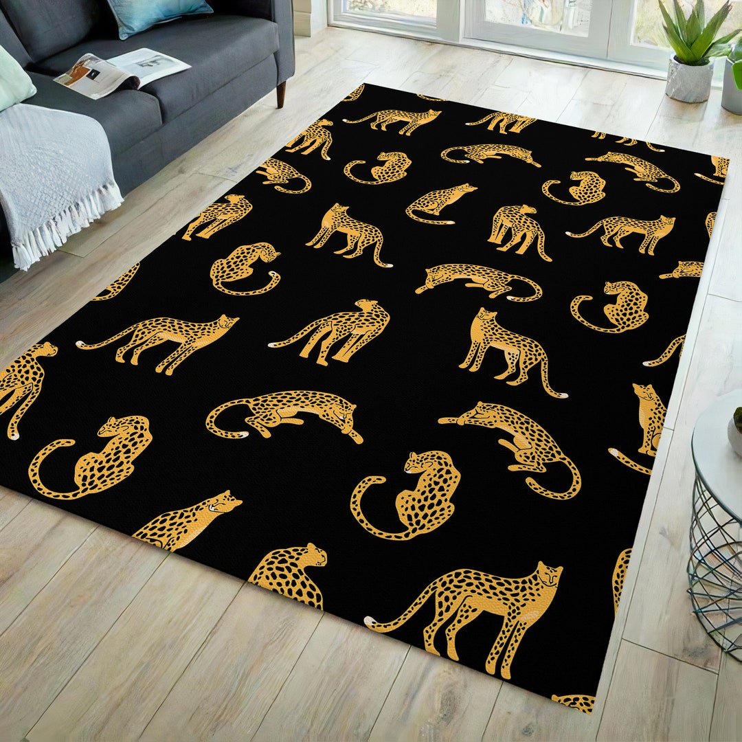 Cheetah Rug, Cheetah Pattern Rug, Cheetah Carpet, Cheetah Theme Rug ...