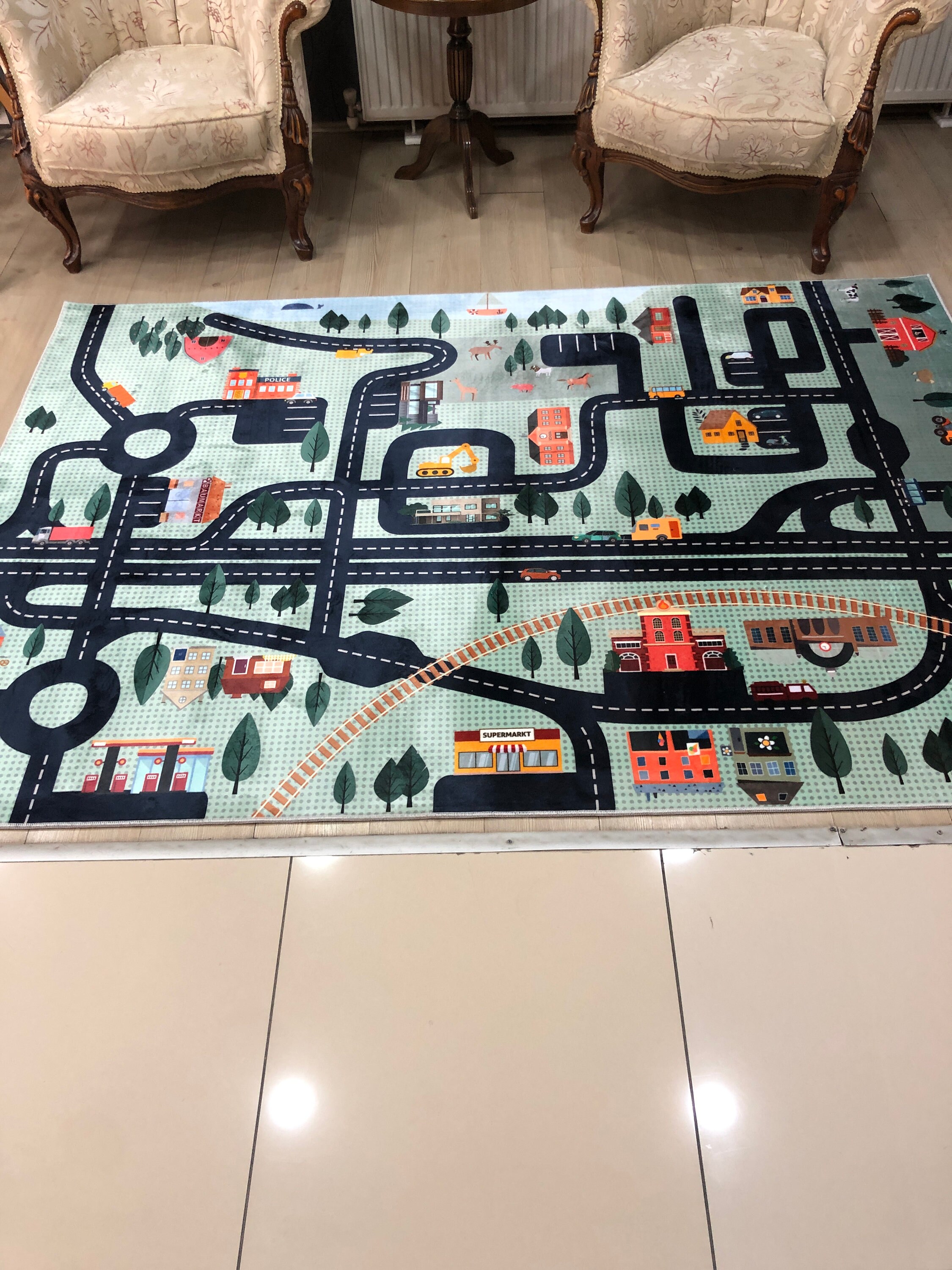 Race Tracking Rug, Car Rug, Race Track Rug, Nursery Rug, Road Rug ...