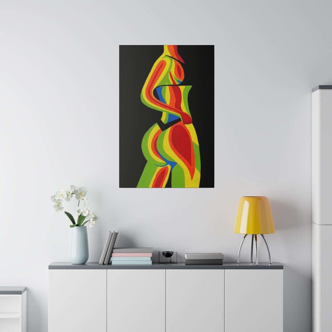 Body Canvas, Curvy Body Wall Art, Modern Body Canvas - Etsy
