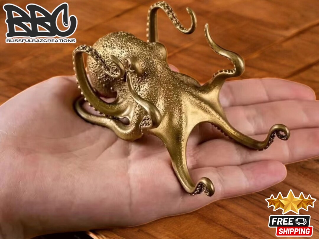 Octopus Crystal Sphere Stand | Unique Ball Holder | Handcrafted Sea ...