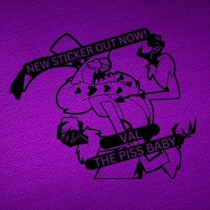 Hazbin Hotel Inspired Val Vinyl Decal Sticker - Etsy