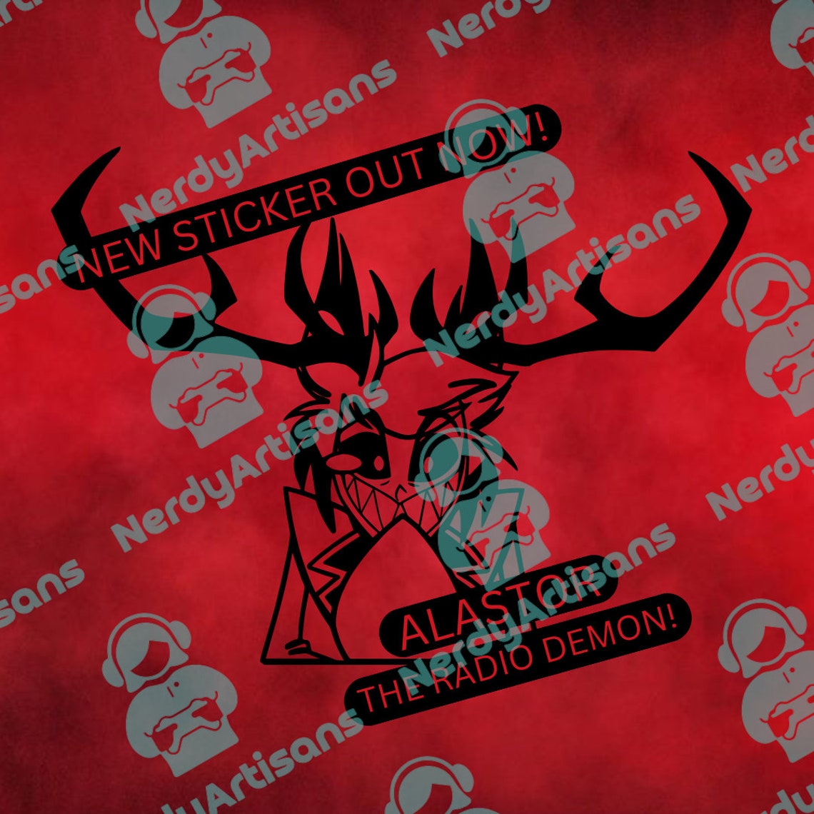 Hazbin Hotel Inspired - Alaster Vinyl Decal Sticker - Etsy