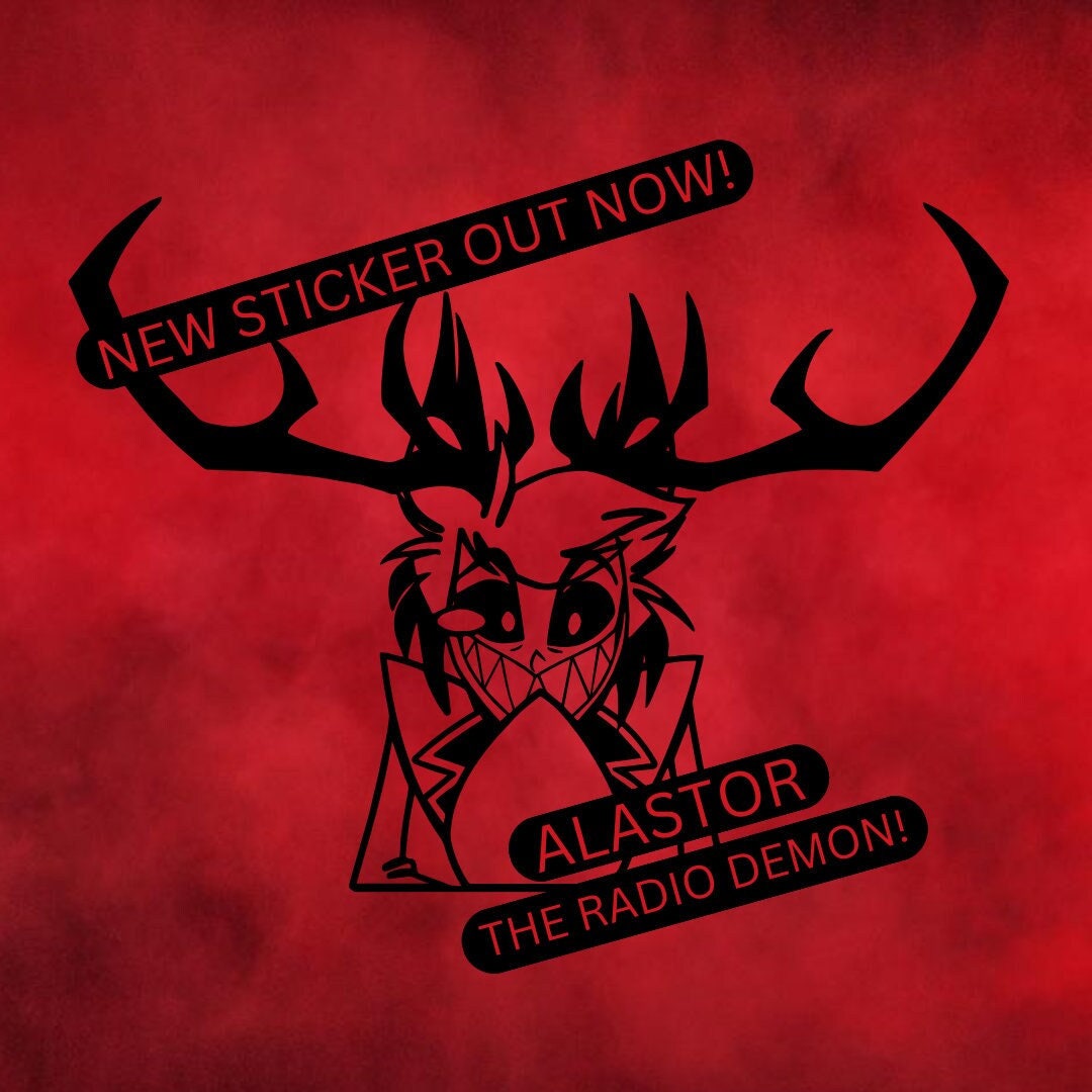 Hazbin Hotel Inspired Alaster Vinyl Decal Sticker - Etsy