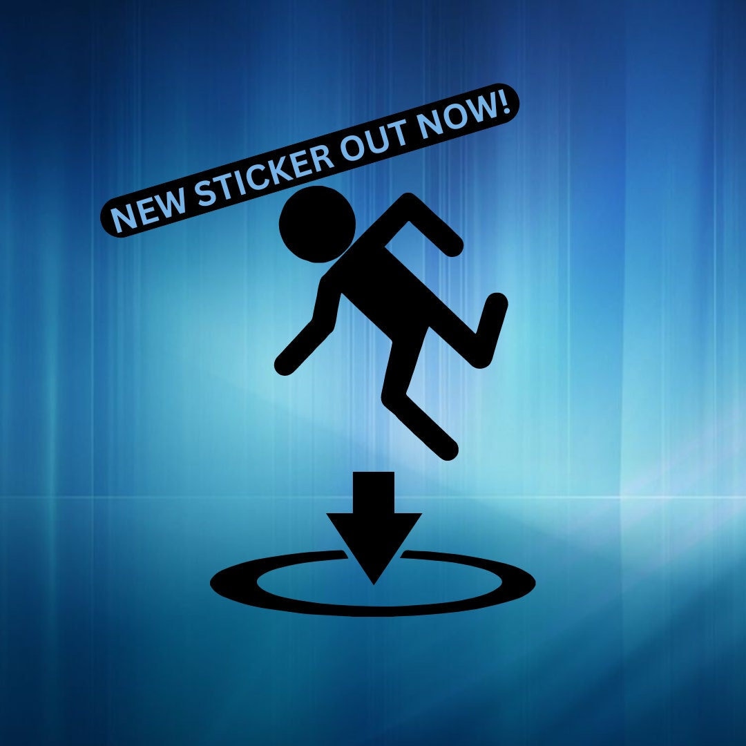 Portal Inspired - Portal Man Vinyl Decal Sticker - Etsy